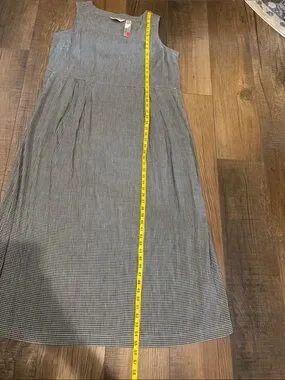Eddie Bauer | Dresses | Nwt Vintage Eddie Bauer Gingham Linen Blend ...